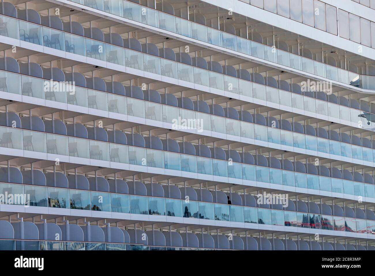 Balconies cabins on cruise ship hi-res stock photography and images - Alamy