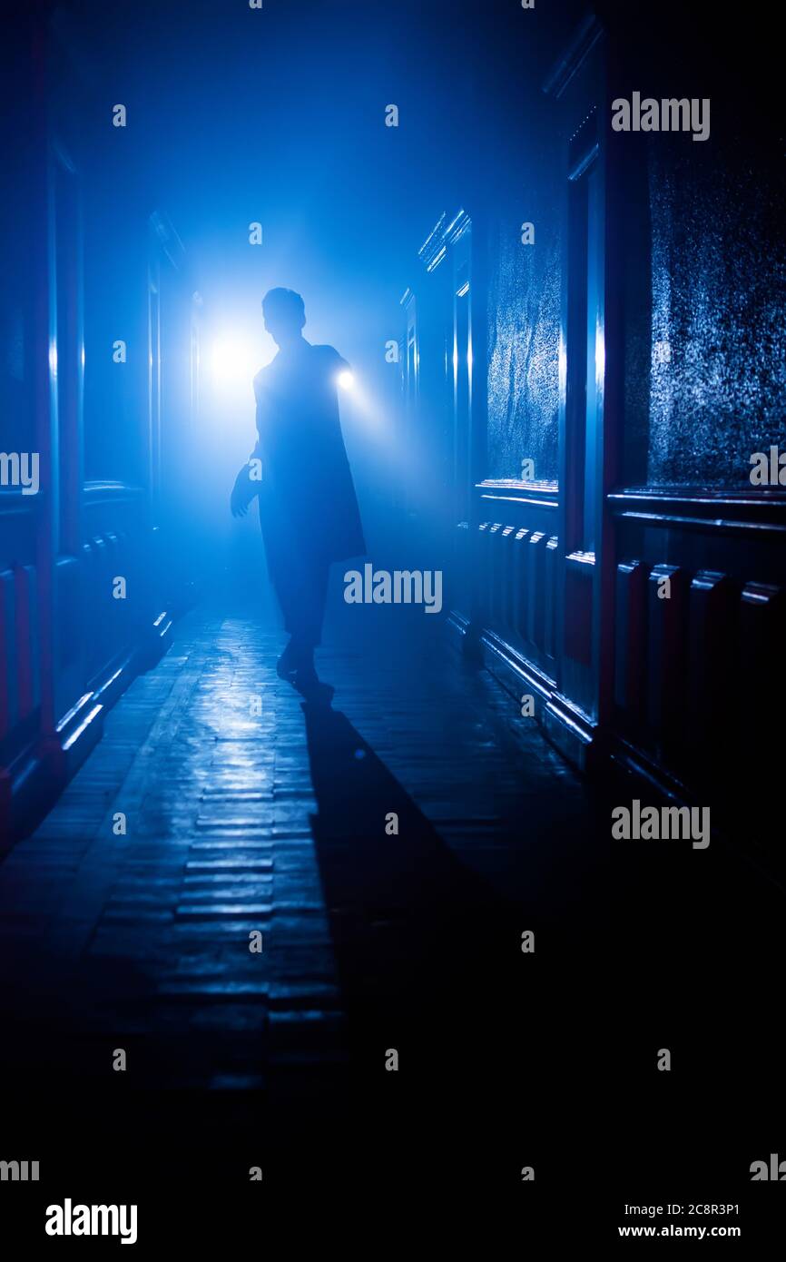 Walking with a flashlight hi-res stock photography and images - Alamy