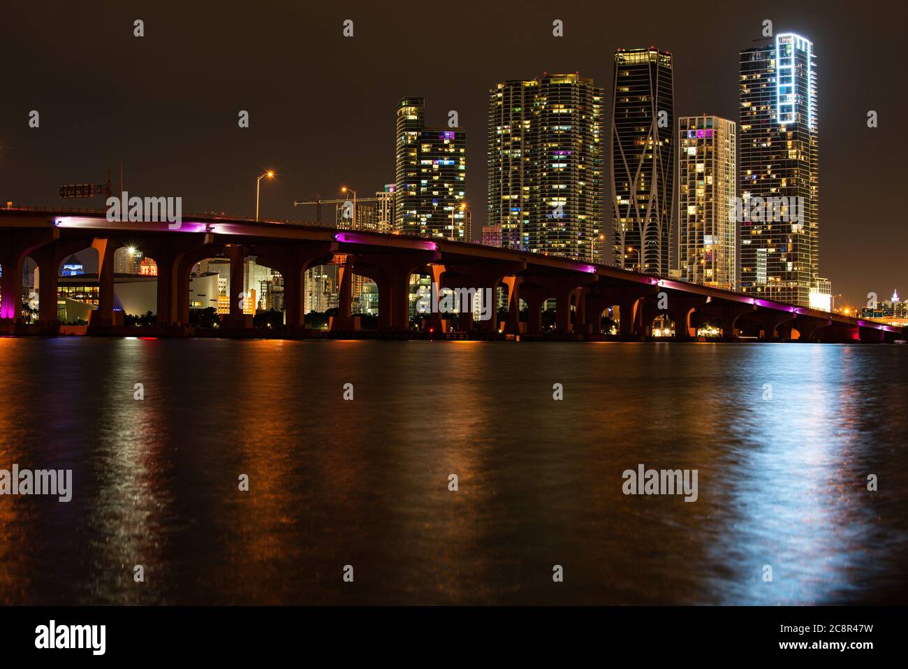 Miami skyline panorama with urban skyscrapers. Miami skyline Stock ...