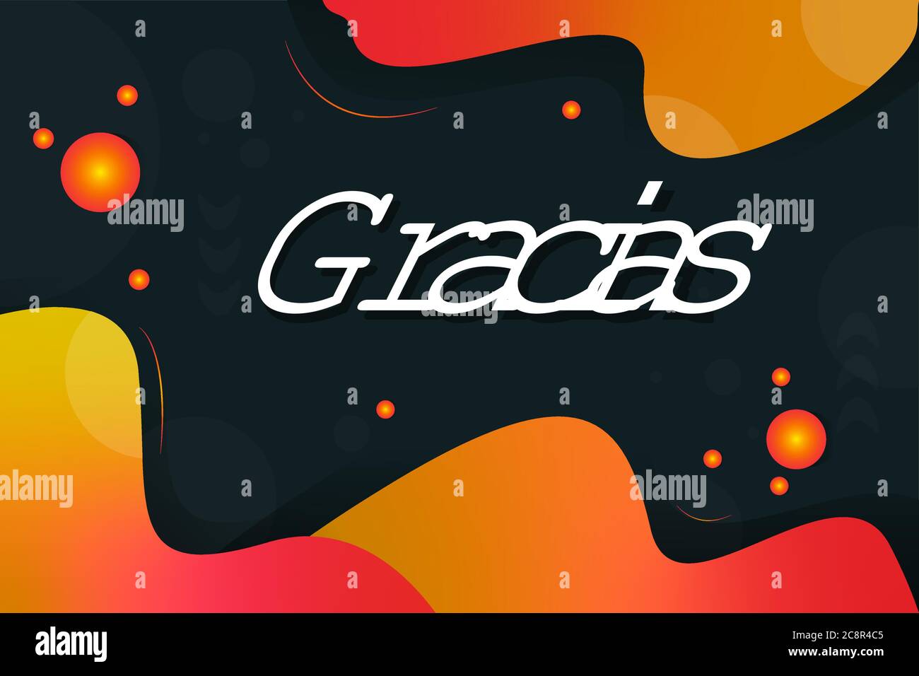 gracias lettering background (thank you in spain language). premium ...