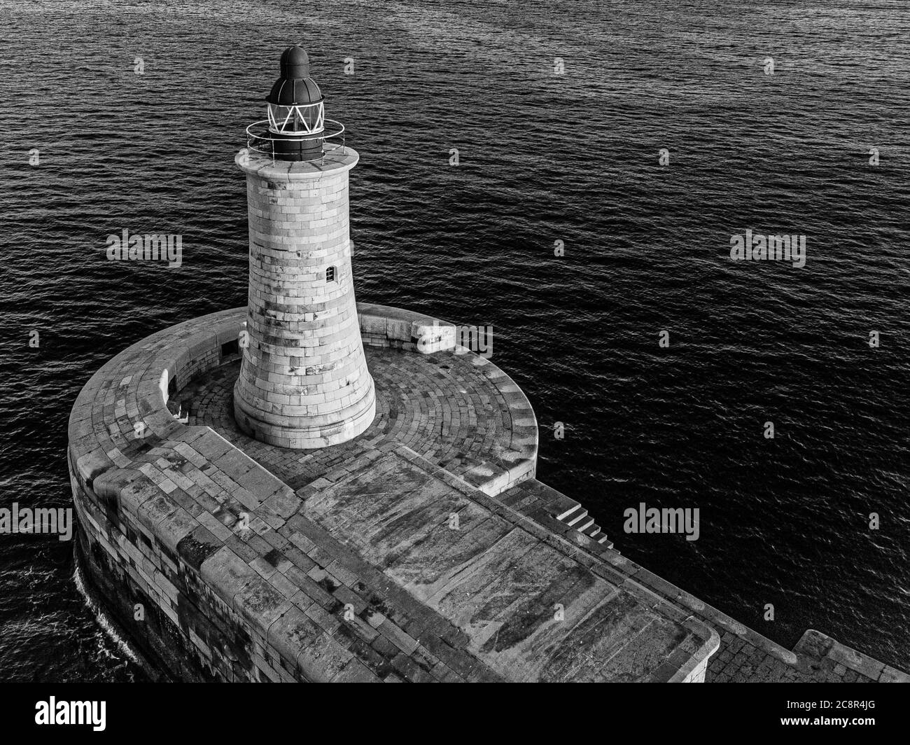 Lighthouse aerial Black and White Stock Photos & Images - Alamy