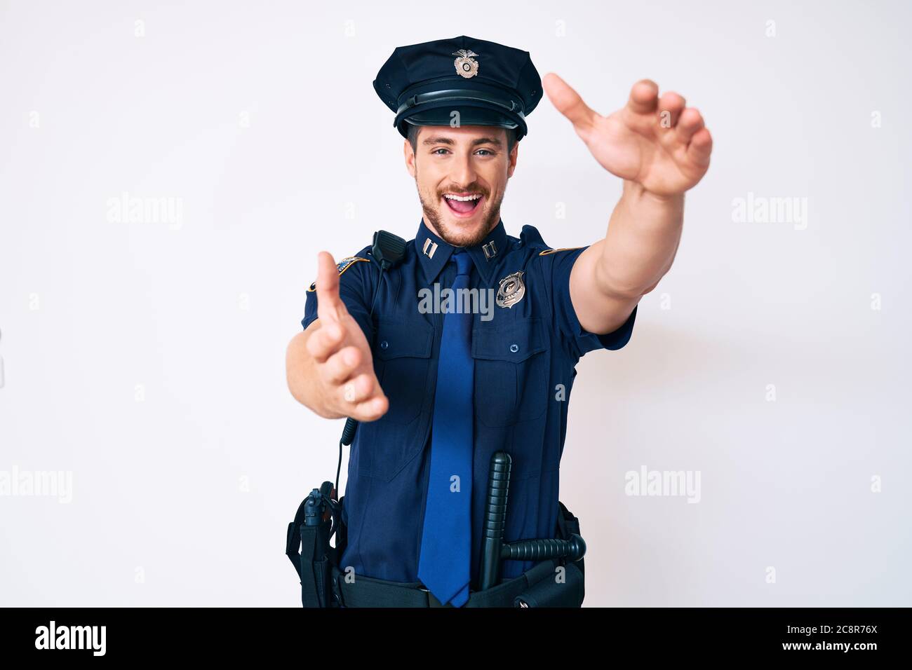 Police officer uniform arm raised hi-res stock photography and images ...