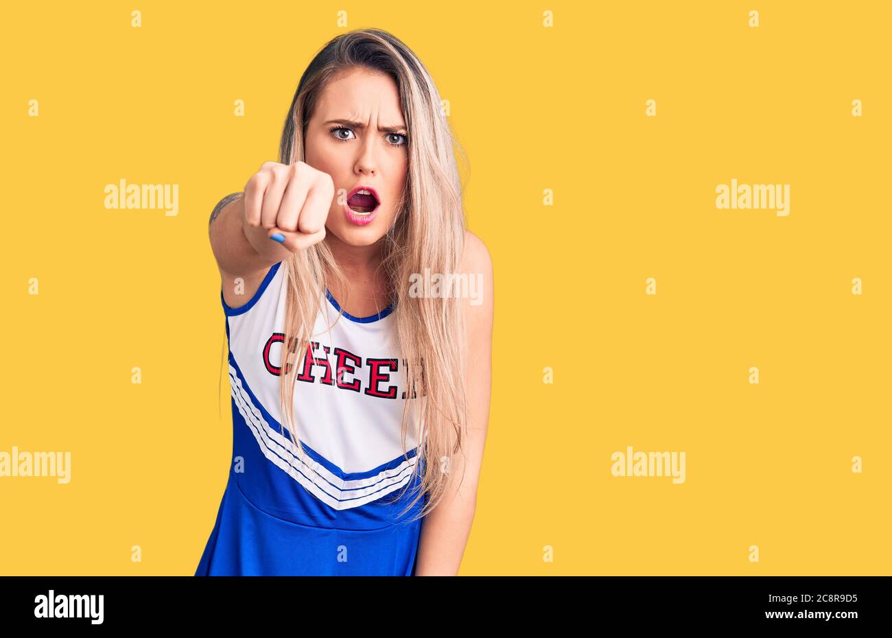 Blonde Cheerleader High Resolution Stock Photography and Images - Alamy