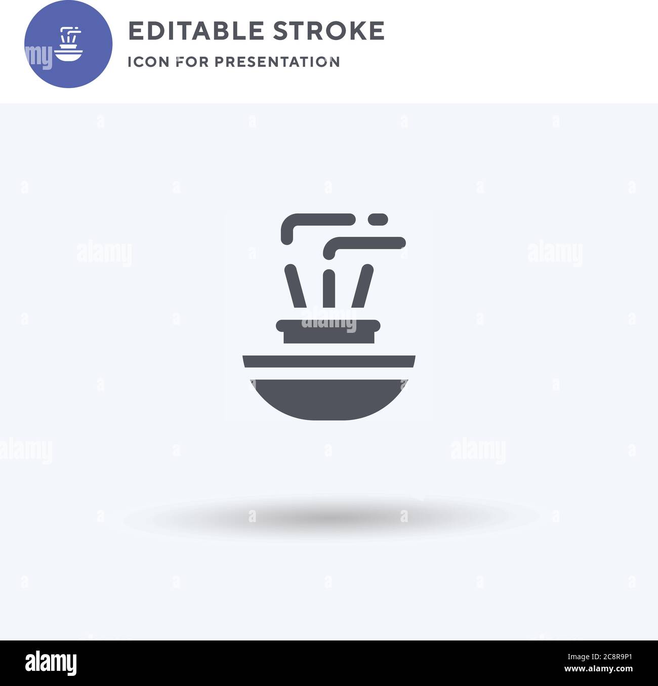 Incense icon vector, filled flat sign, solid pictogram isolated on ...