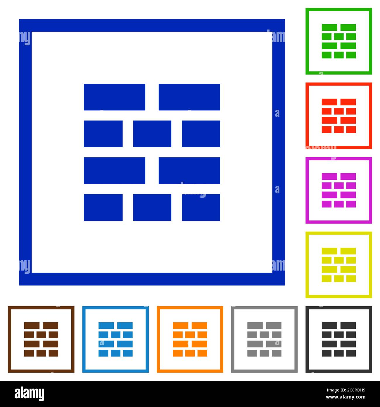 Plain white brick wall Stock Vector Images - Alamy