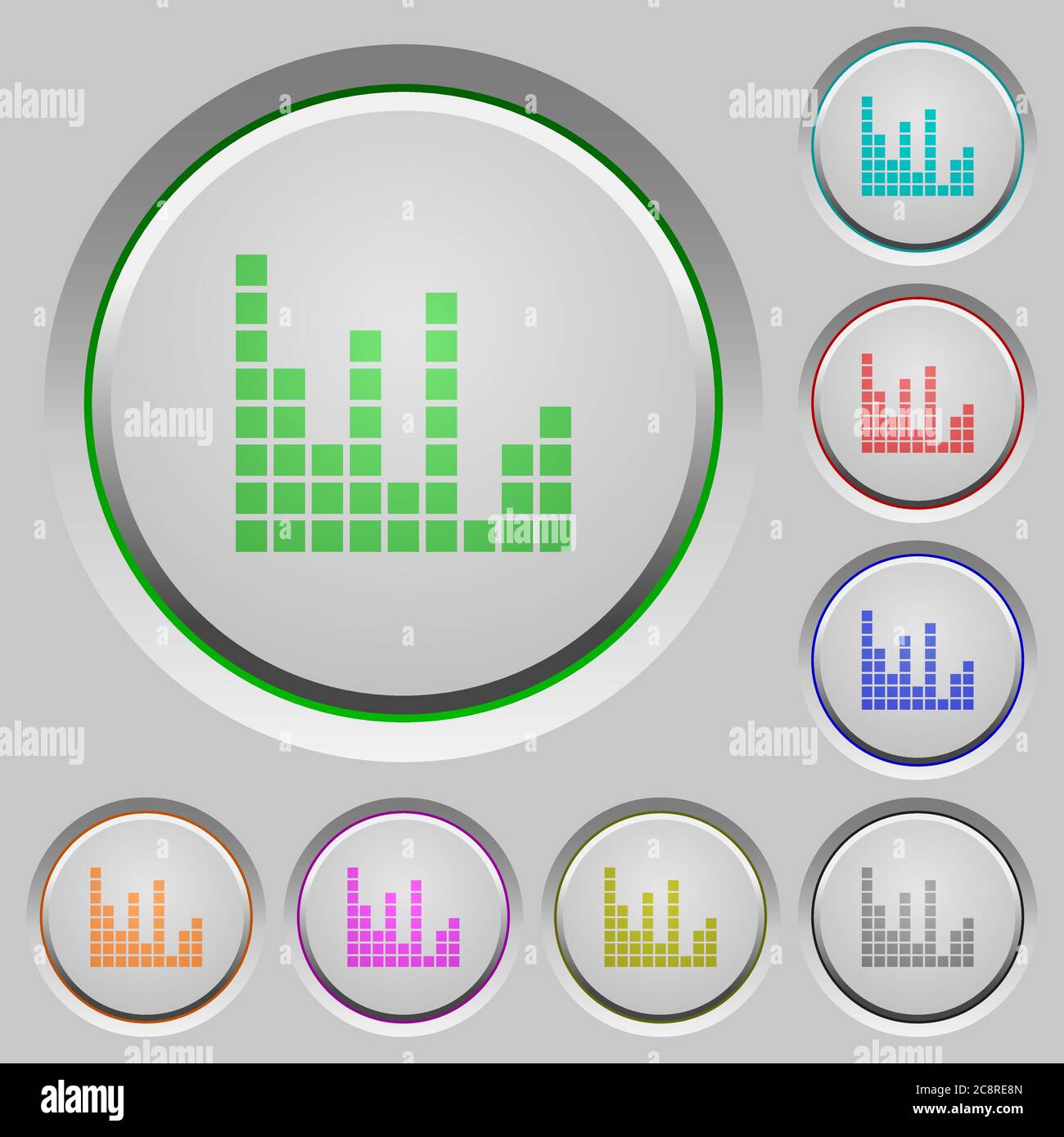 Blue sound wave equalizer bars hi-res stock photography and images - Alamy