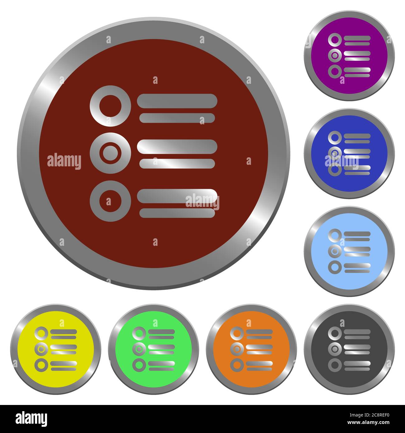 Glossy radio in orange Stock Vector Images - Alamy