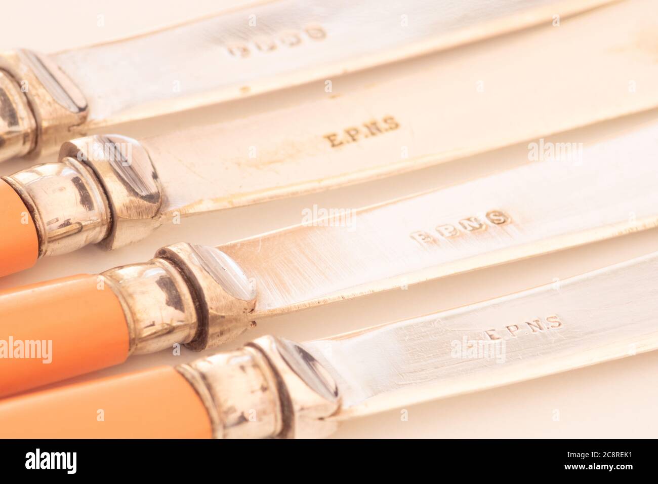 Vintage EPNS Electro Plated Nickel Silver cutlery Stock Photo - Alamy