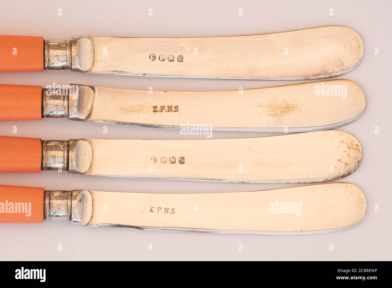 Vintage EPNS Electro Plated Nickel Silver cutlery Stock Photo - Alamy