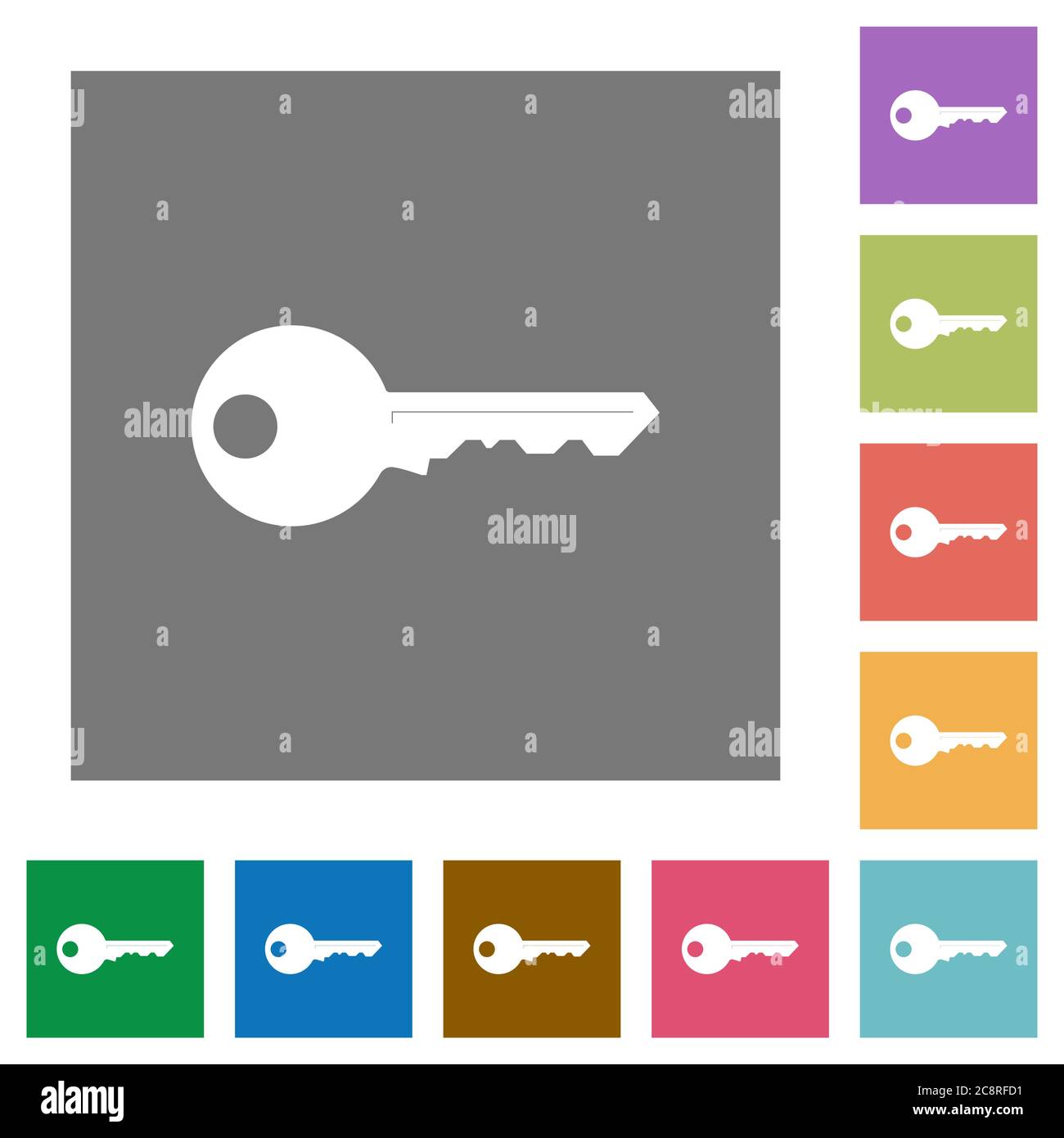 Simple yellow key icon Stock Vector Images - Alamy