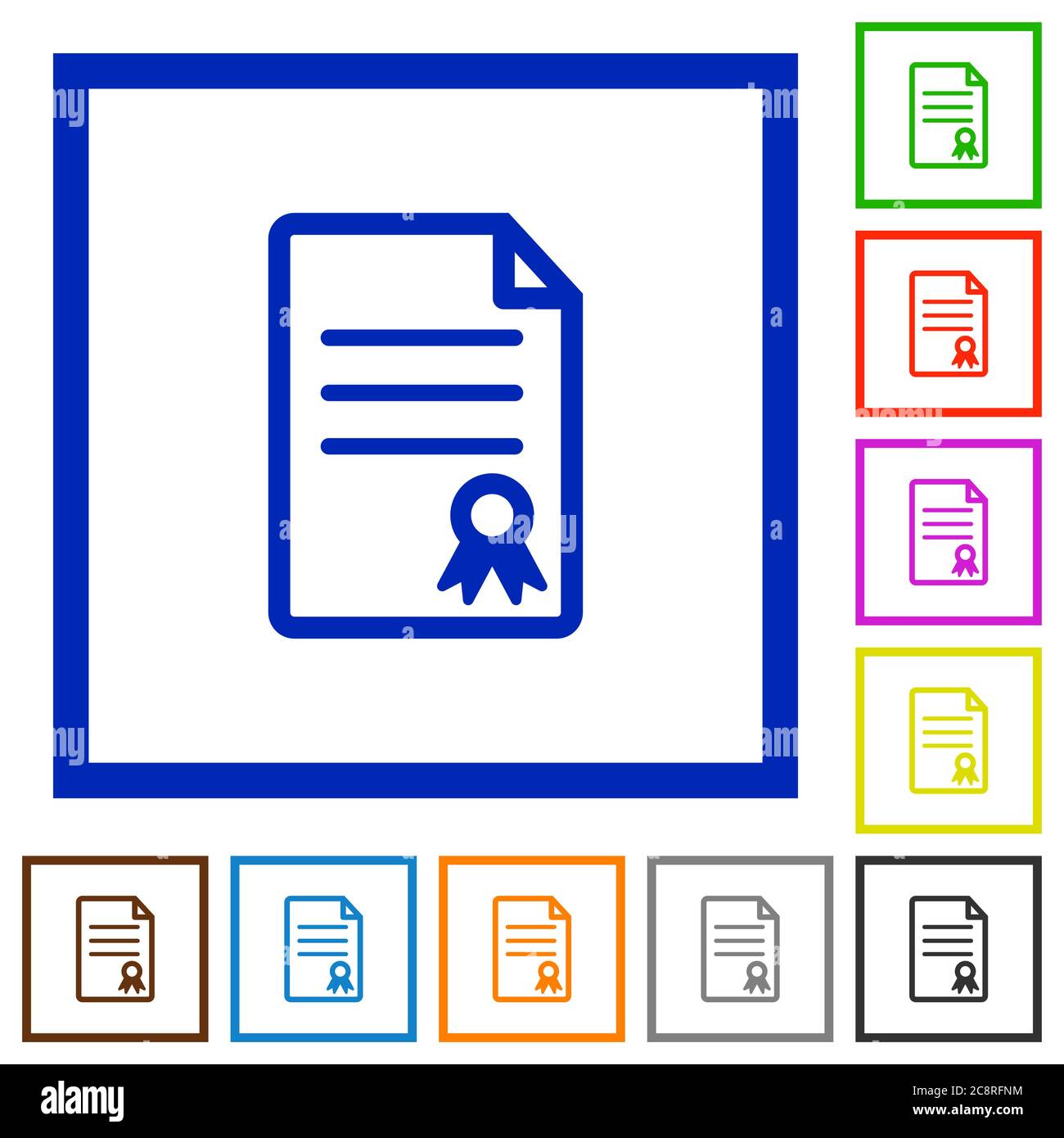 Framed certificate Cut Out Stock Images & Pictures - Alamy