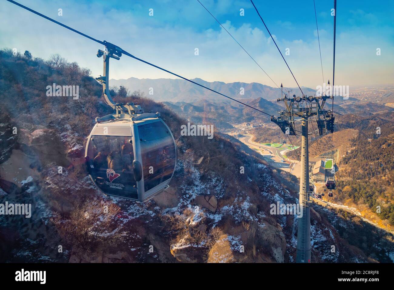 Badaling cable car ming wall hi-res stock photography and images - Alamy