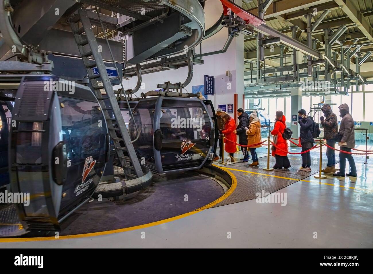 Badaling cable car ming wall hi-res stock photography and images - Alamy