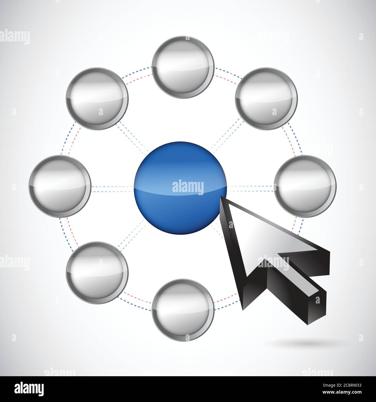 Network selection. illustration design over a white background Stock ...