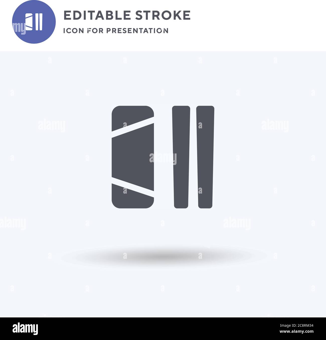 Spring Roll icon vector, filled flat sign, solid pictogram isolated on ...