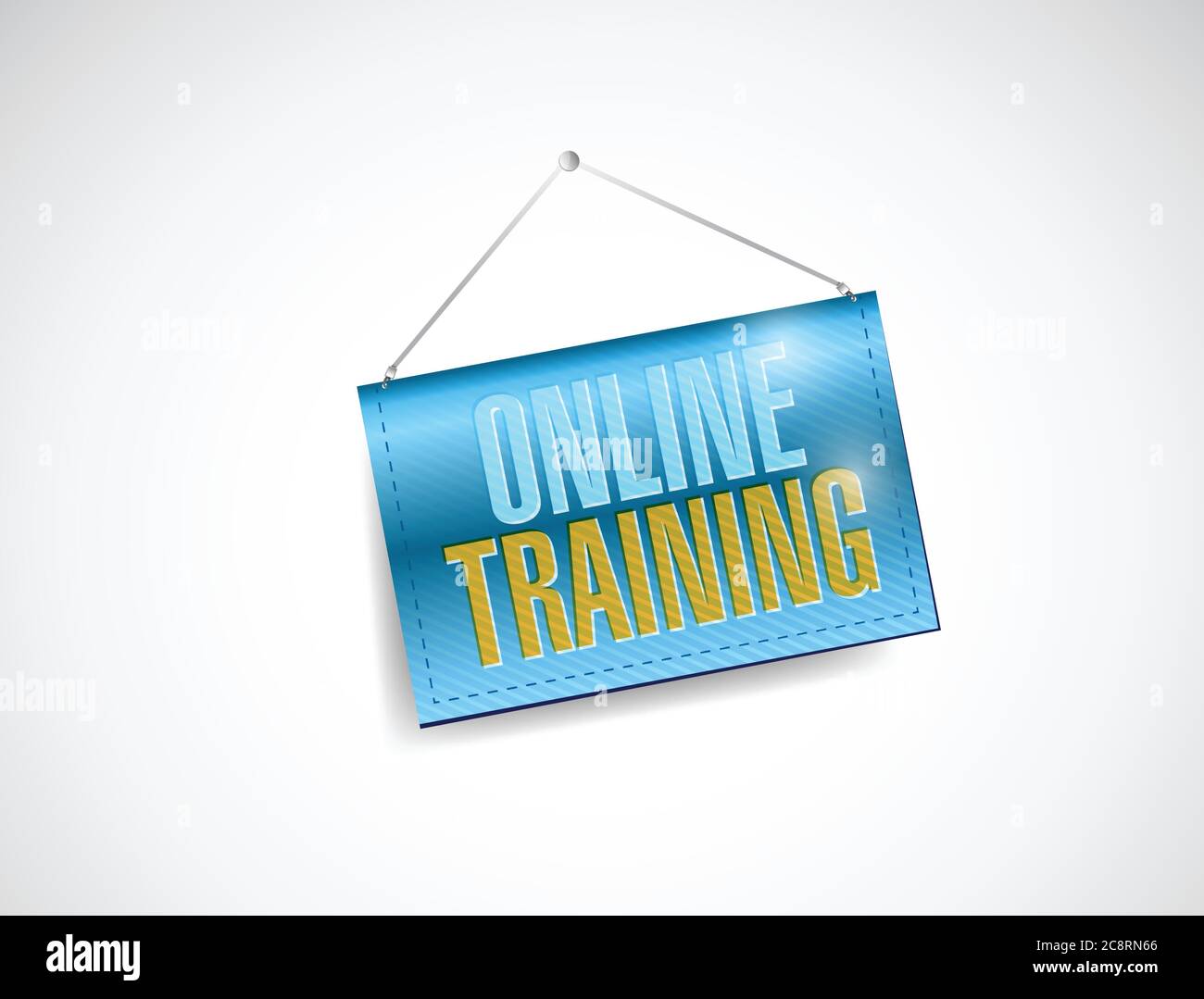 Online Training banner sign concept illustration design graphic Stock ...