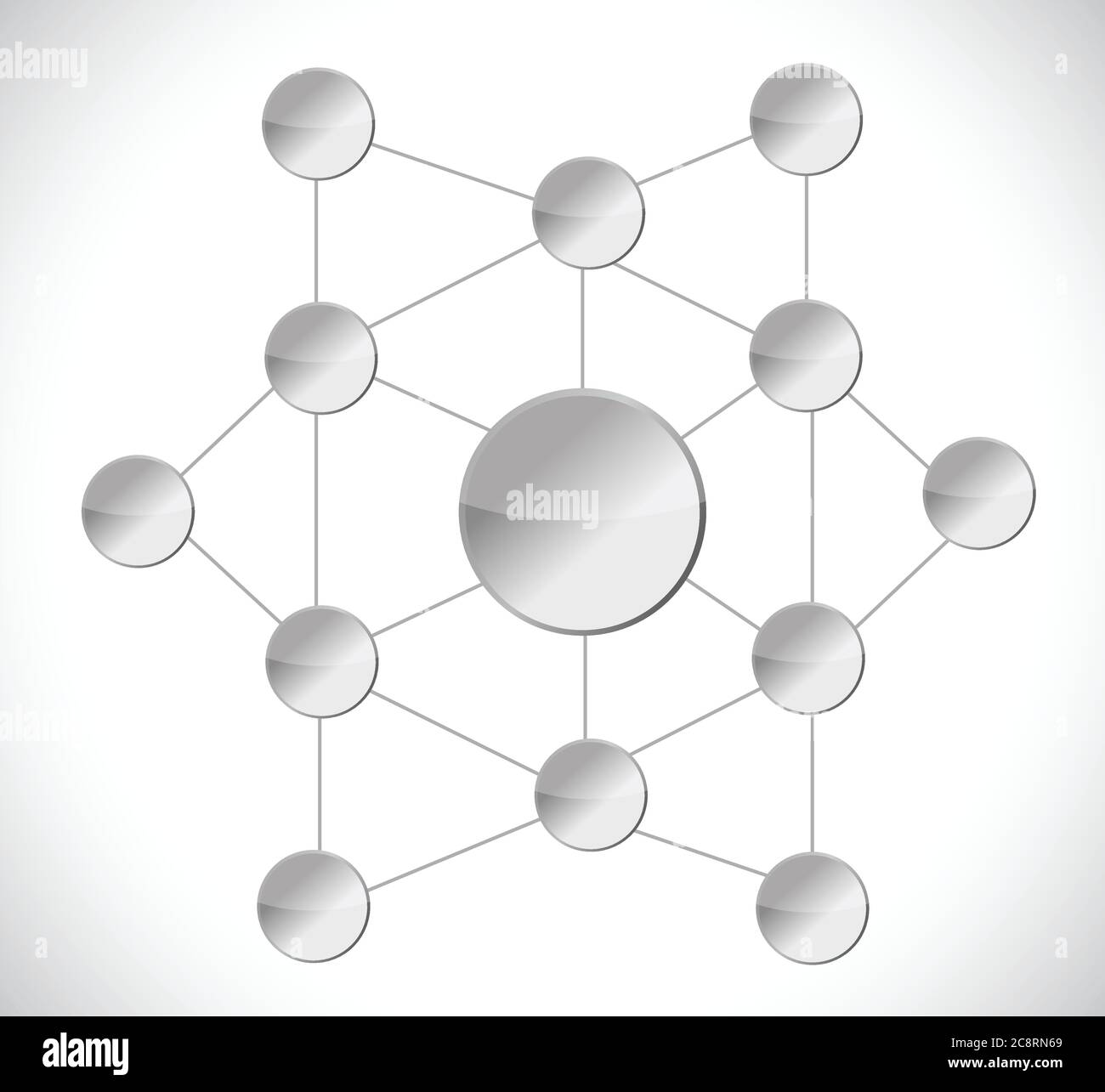 Unique grey connection diagram illustration design over a white ...