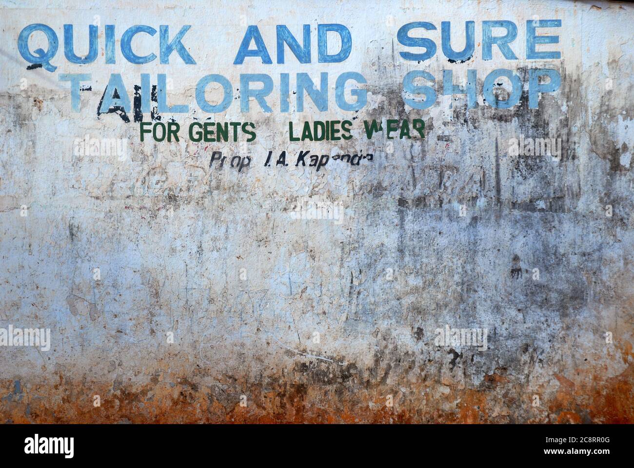 Quick and Sure Tailoring Shop, Zomba, Malawi Stock Photo - Alamy