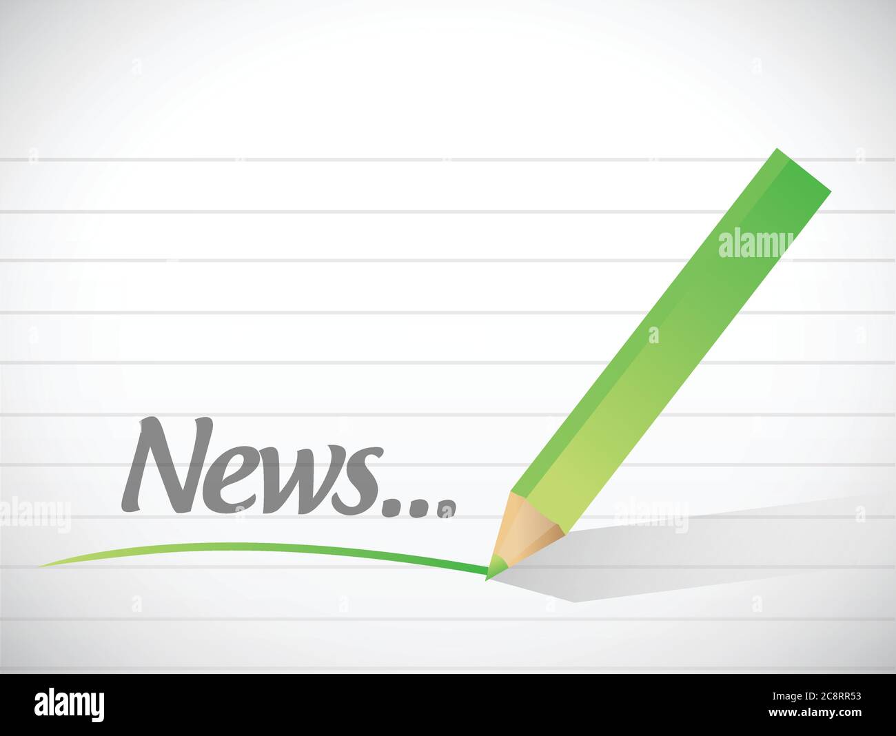 News message illustration design over a white background Stock Vector ...