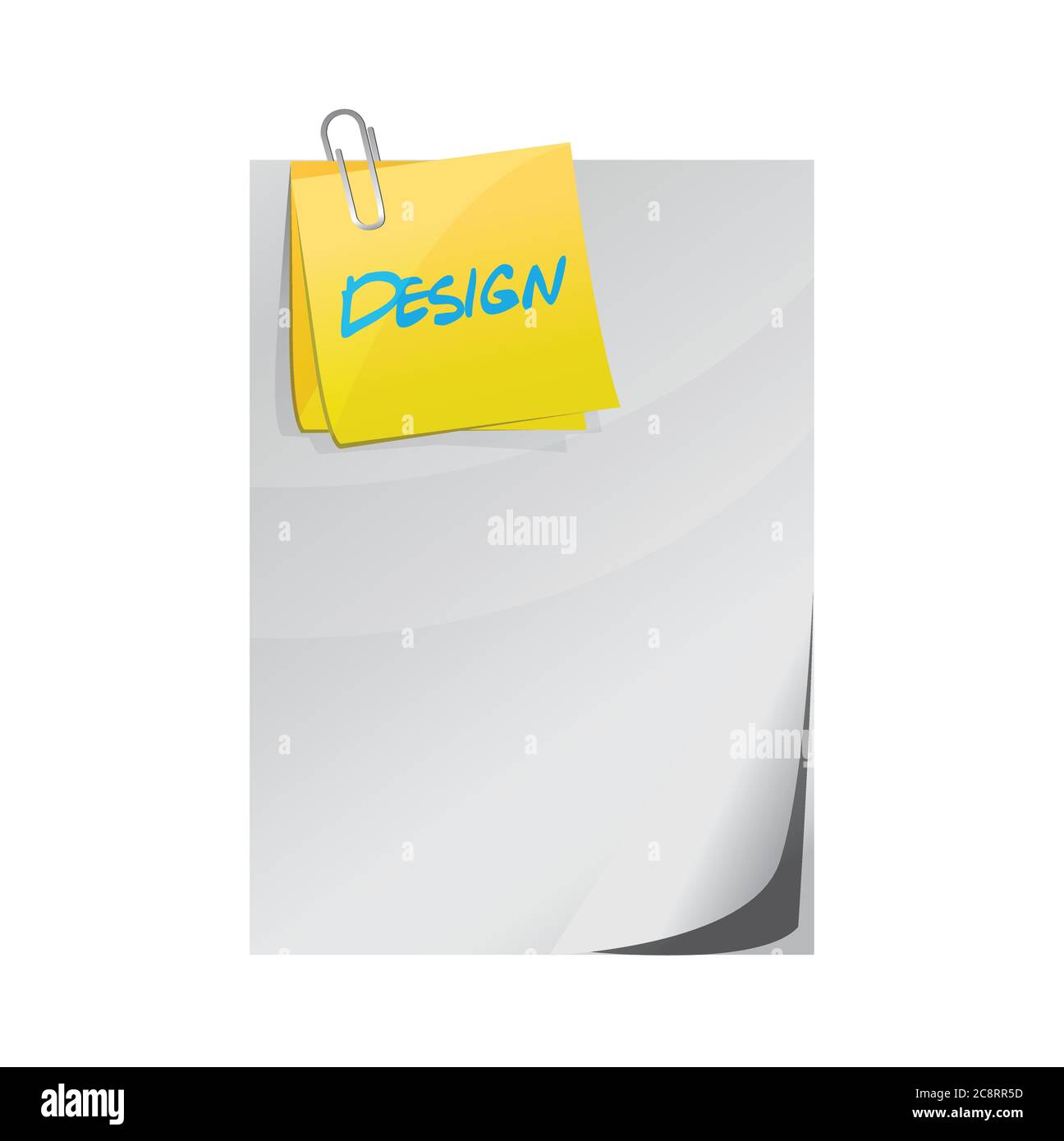 Design post papers illustration design over a white background Stock ...