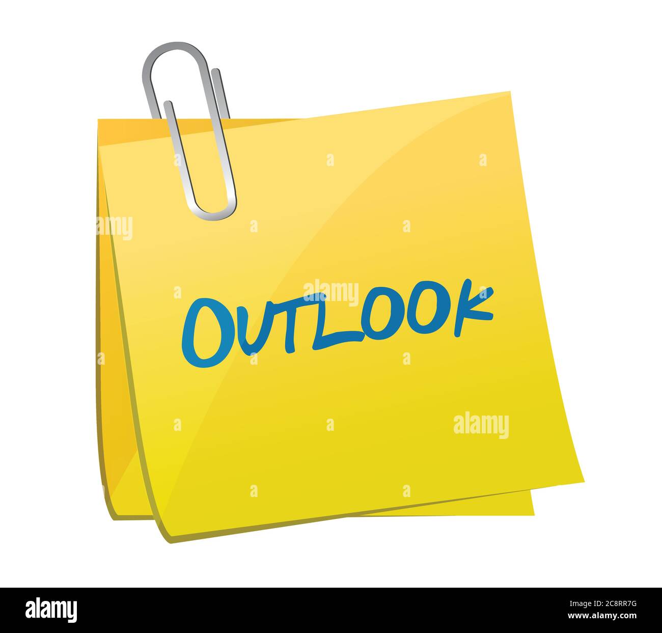 Outlook post message illustration design over a white background Stock ...