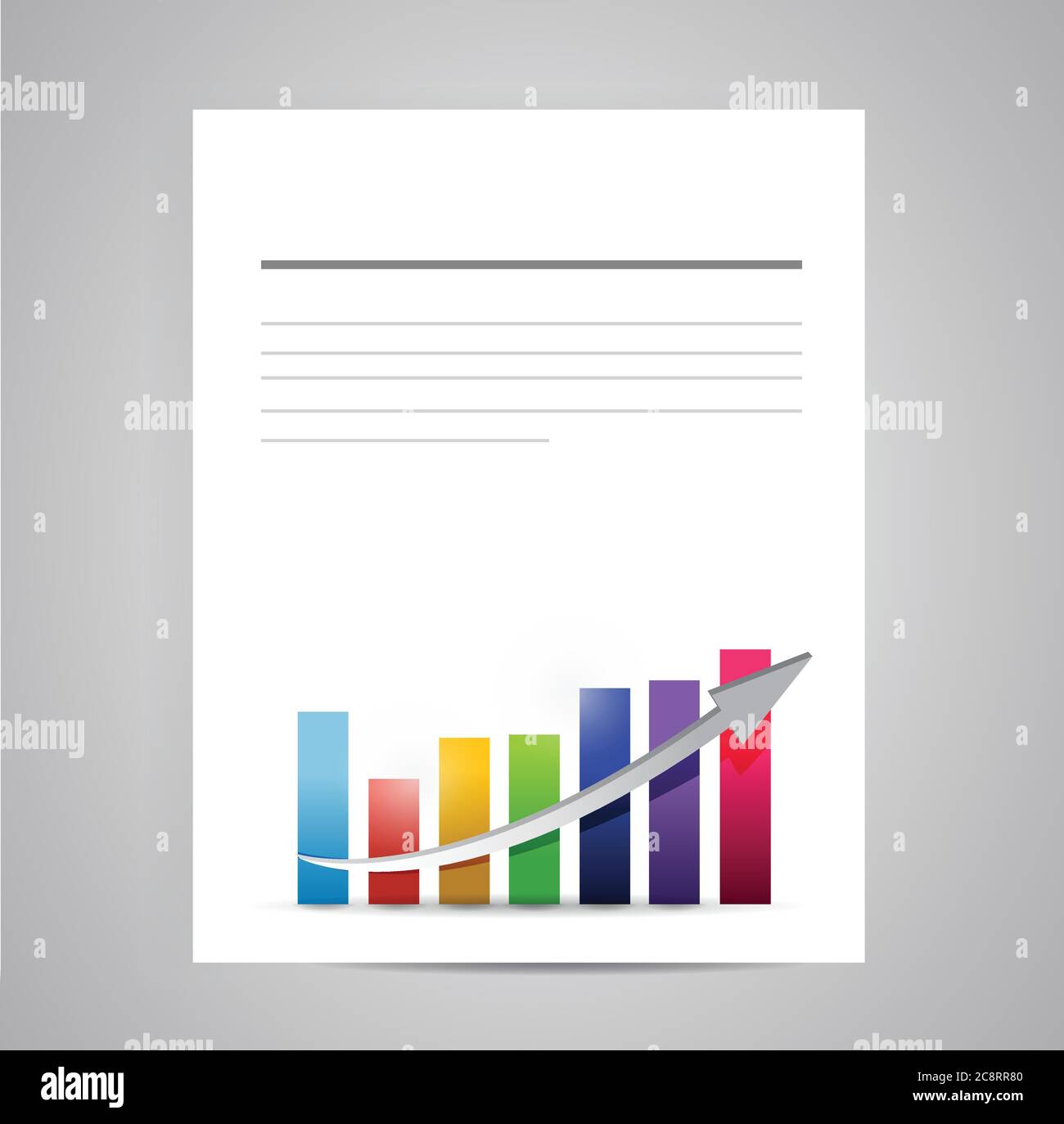 Business document paper illustration design over a white background ...