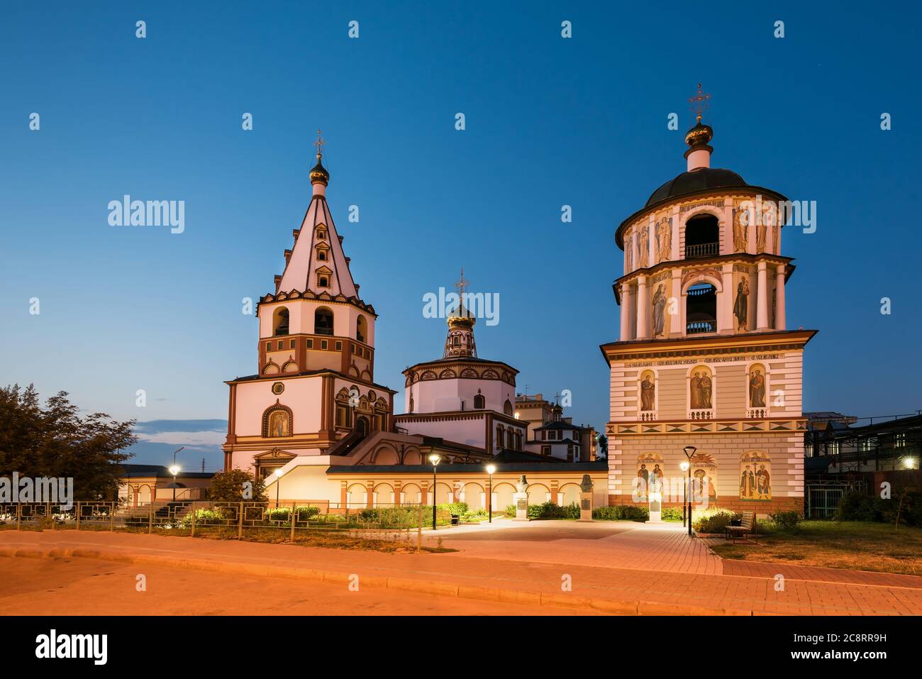 Russia, Irkutsk - June 30, 2020: The Cathedral of the Epiphany of the ...