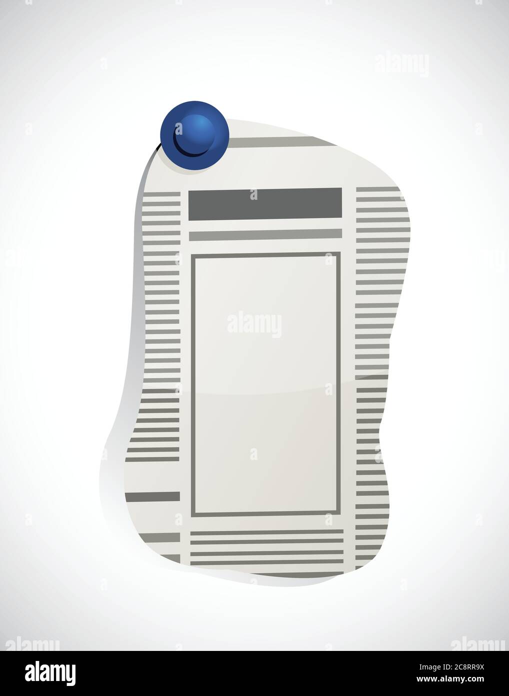 Newspaper ad piece illustration design over a white background Stock ...