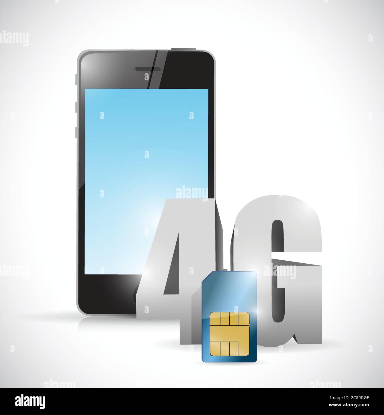 Simcard illustration Stock Vector Images - Alamy