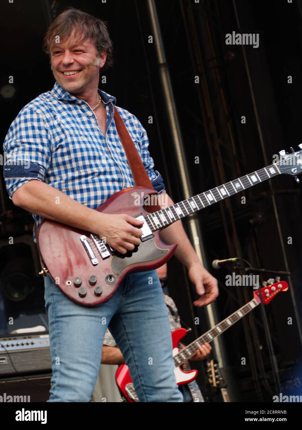 Quebec rock singer Daniel Boucher performs on stage at the Francos ...
