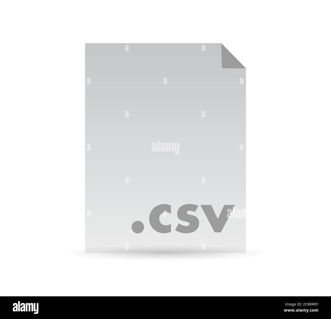 Csv file document illustration design over a white background Stock ...