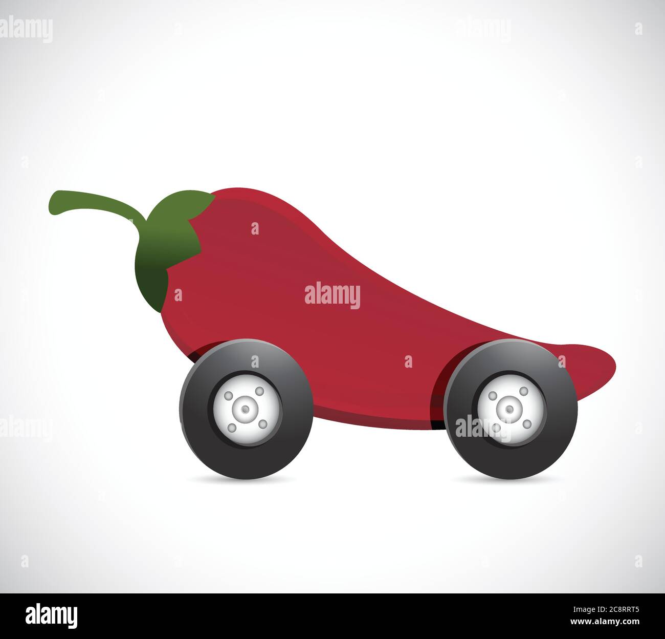 Hot car concept illustration design over a white background Stock ...