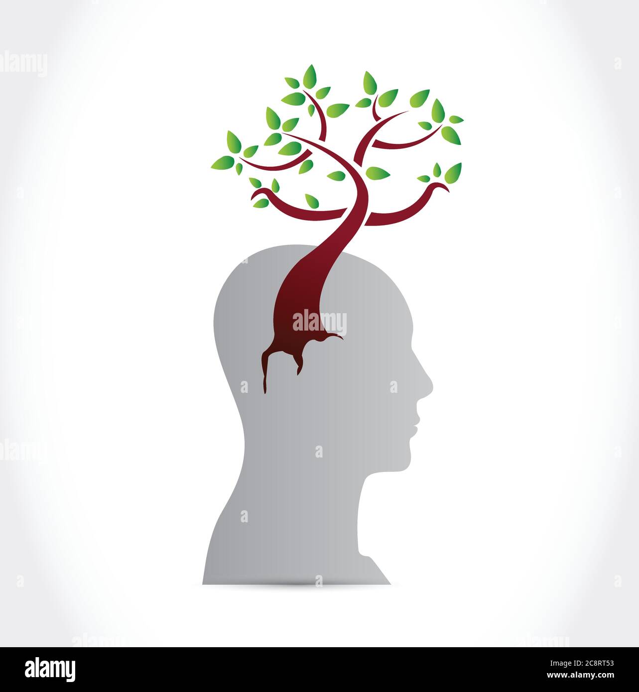 Ideas growing concept illustration design over a white background Stock ...