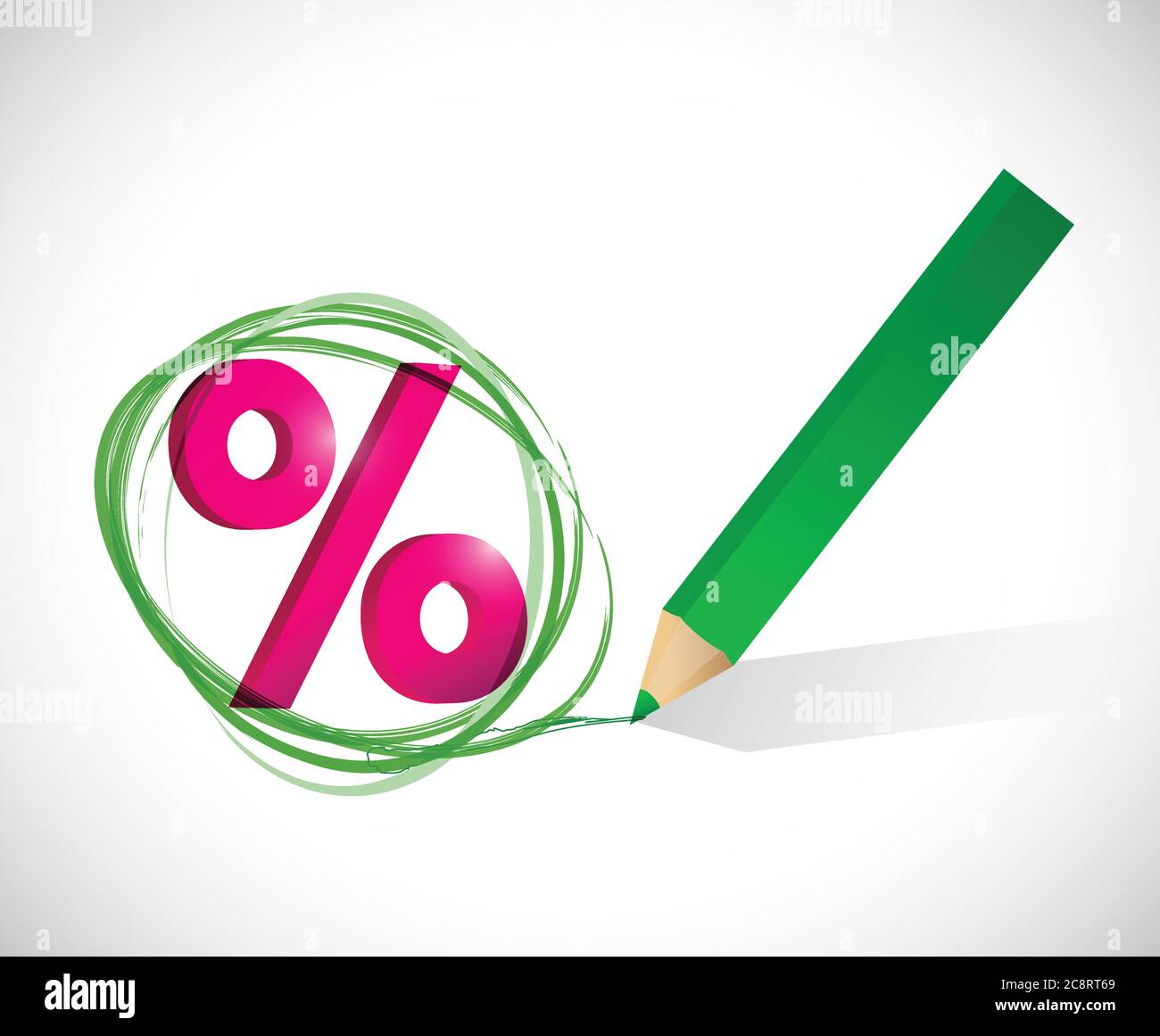 Percentage selection illustration design over a white background Stock ...