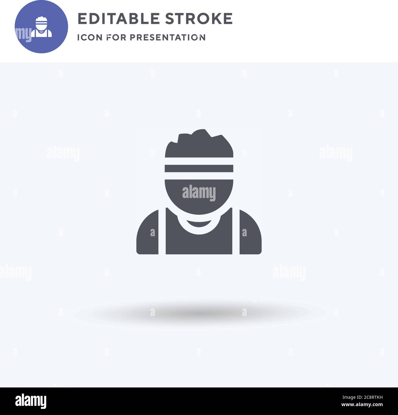 Sportsman icon vector, filled flat sign, solid pictogram isolated on ...