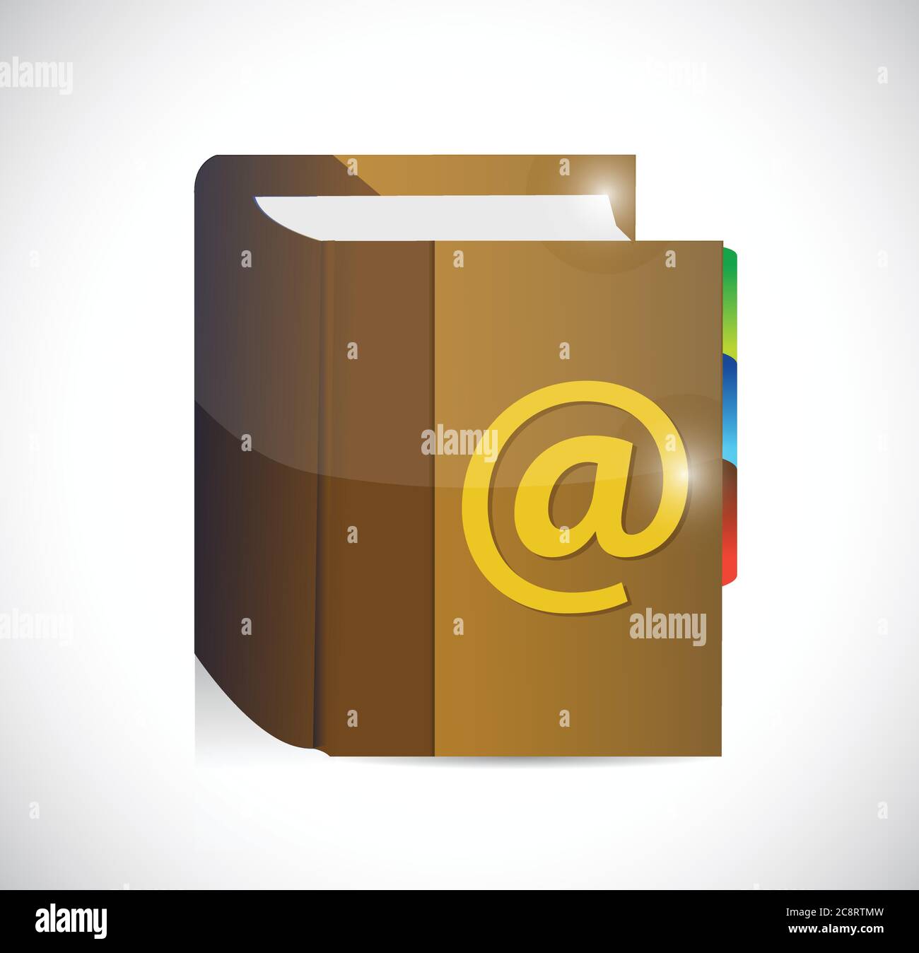 Online phone book illustration design over a white background Stock ...
