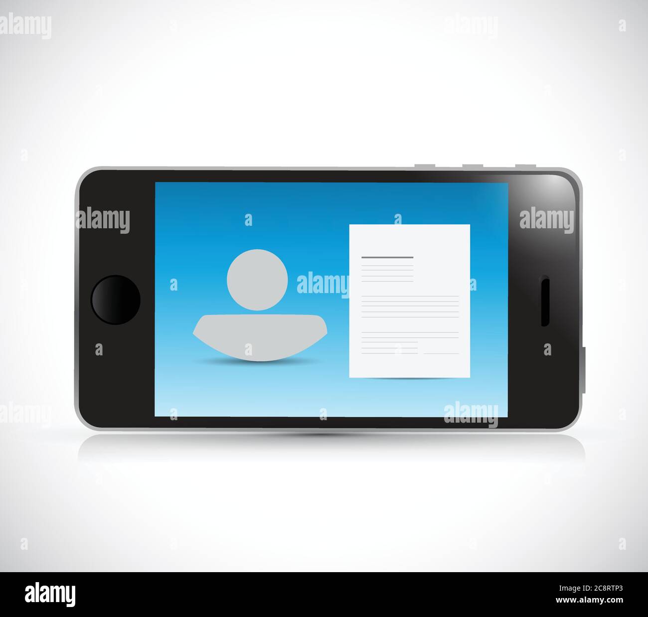 Resume screen Stock Vector Images - Alamy