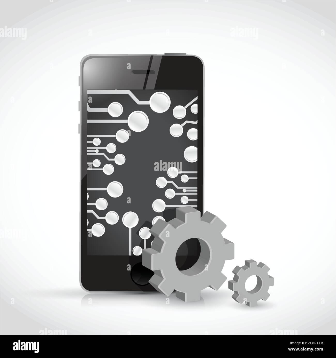 Blue chip design over Stock Vector Images - Alamy