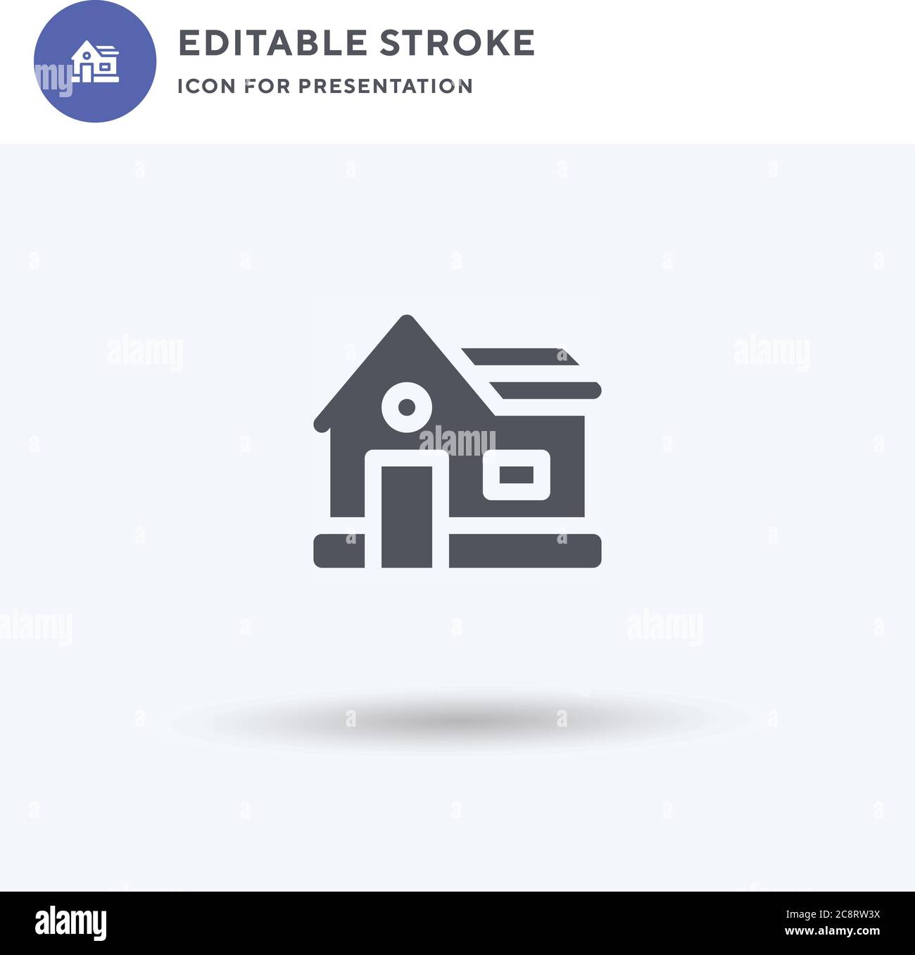 House icon vector, filled flat sign, solid pictogram isolated on white ...