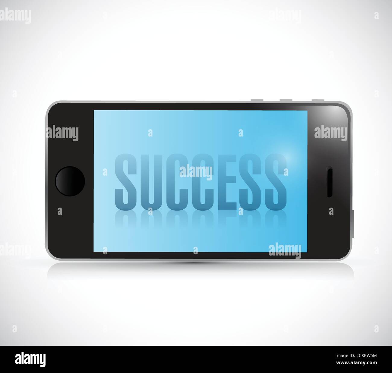 Phone success illustration design over a white background Stock Vector ...
