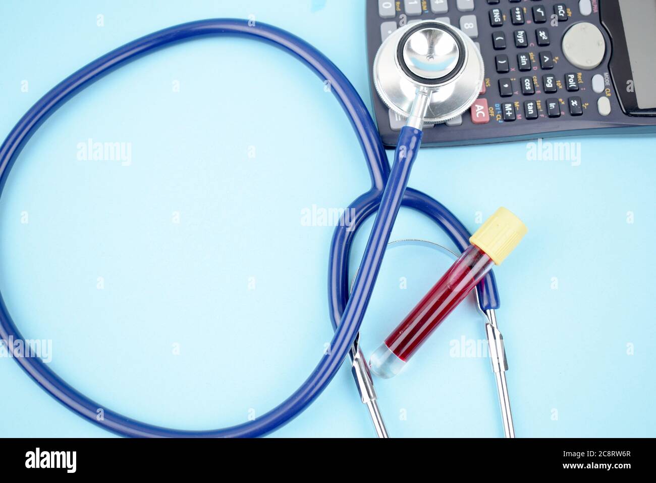 Coronavirus blood test in Laboratory test list medical form blood tubes ...