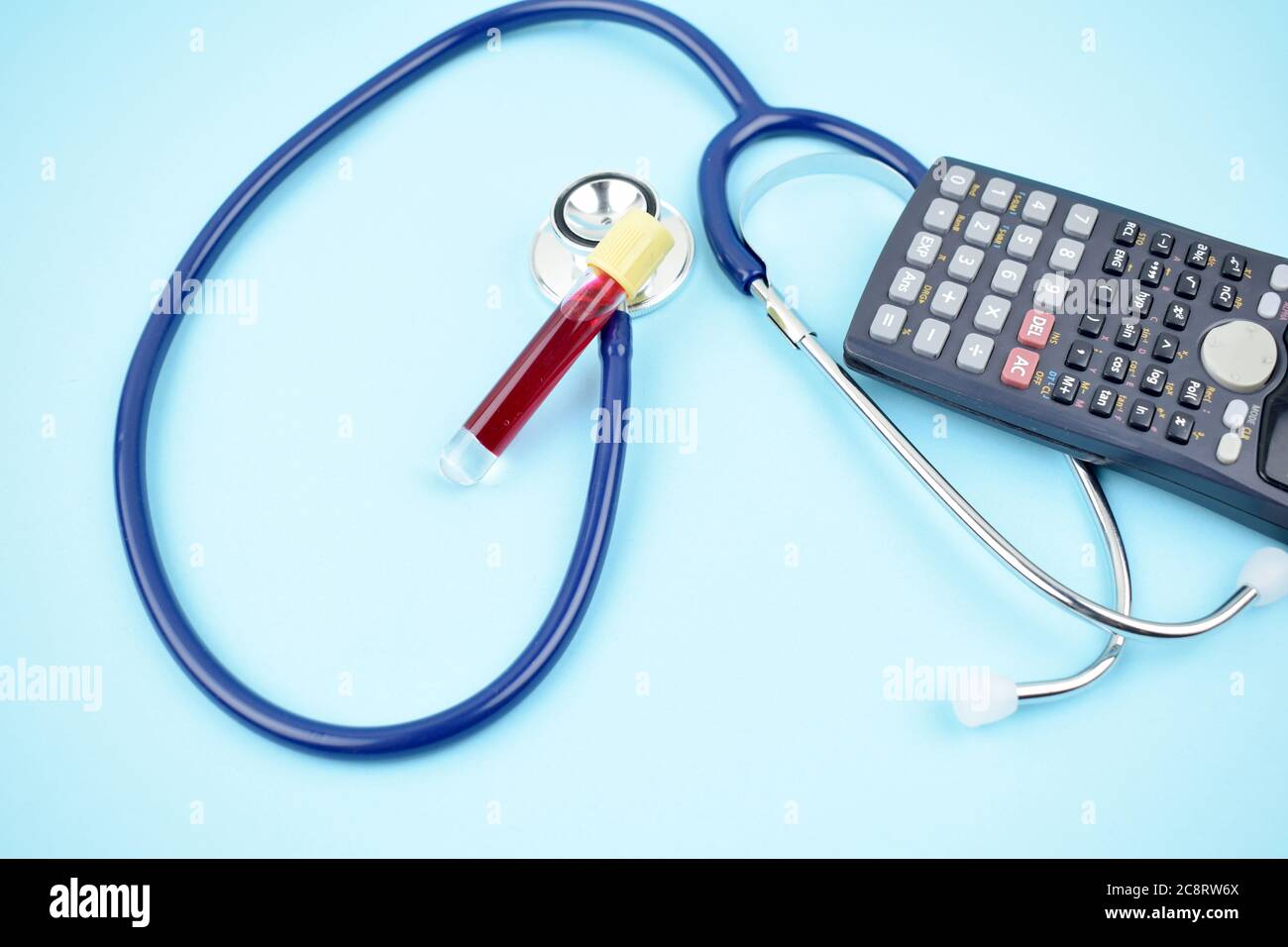 Coronavirus blood test in Laboratory test list medical form blood tubes ...