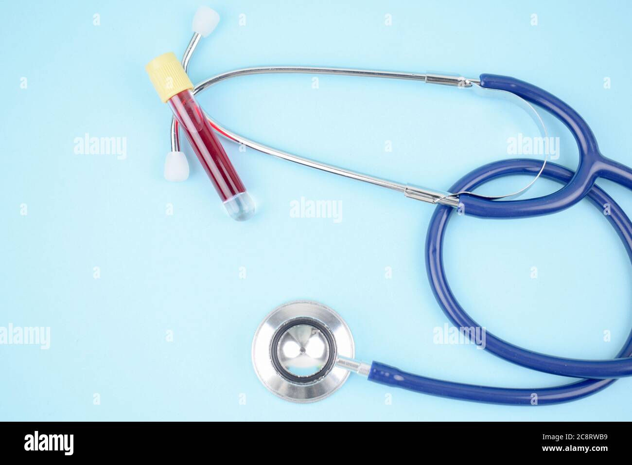 Coronavirus blood test in Laboratory test list medical form blood tubes ...