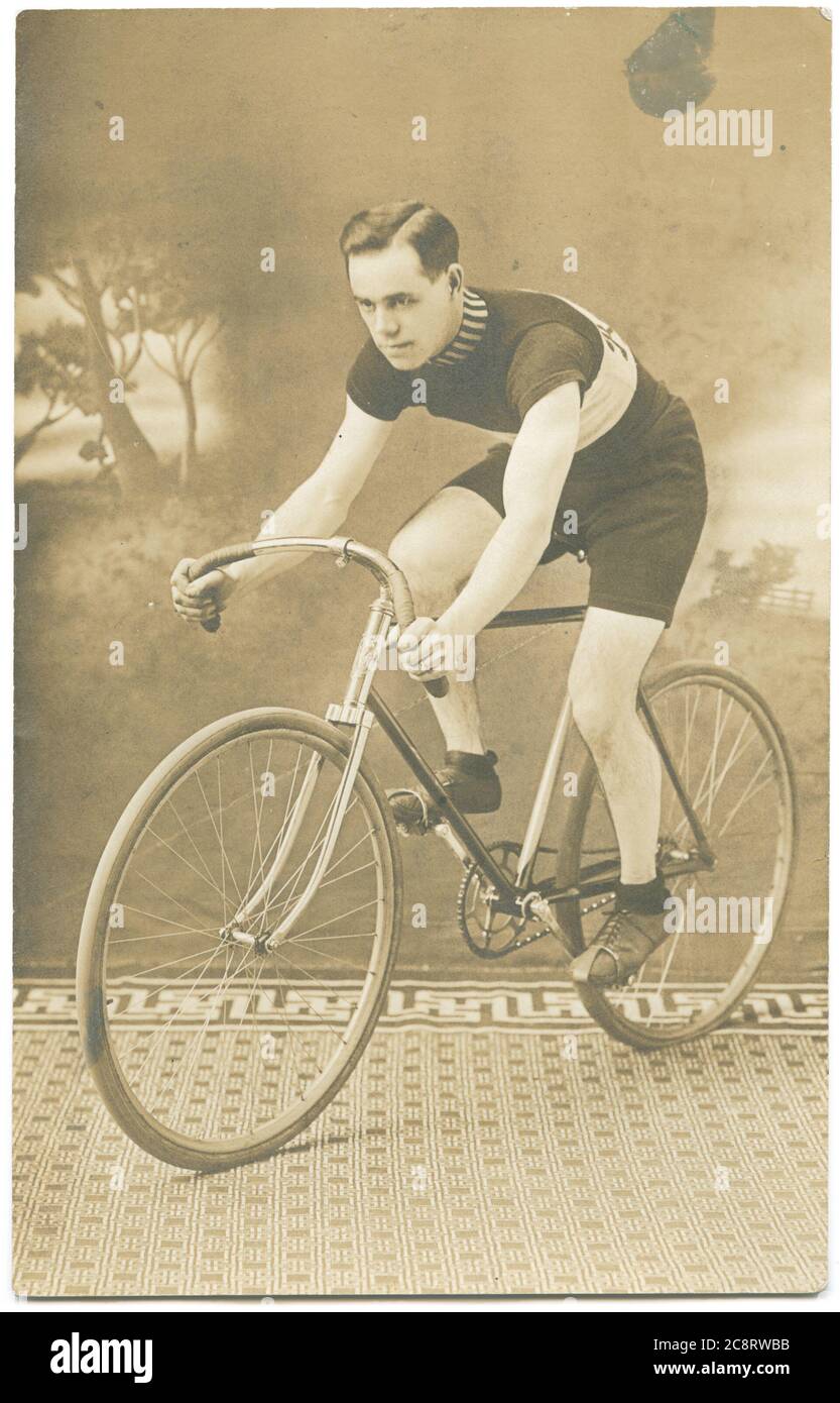 Vintage cyclist Cut Out Stock Images & Pictures - Alamy