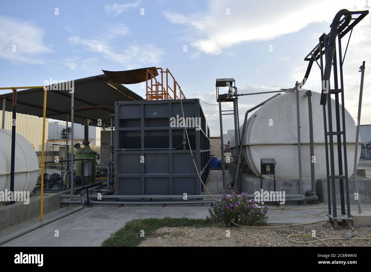 Industrial water tank In the factory Used for agriculture and ...