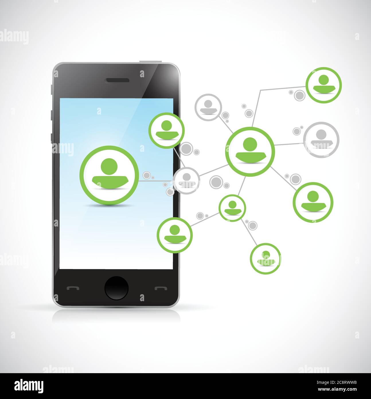Communicate over the network Stock Vector Images - Alamy