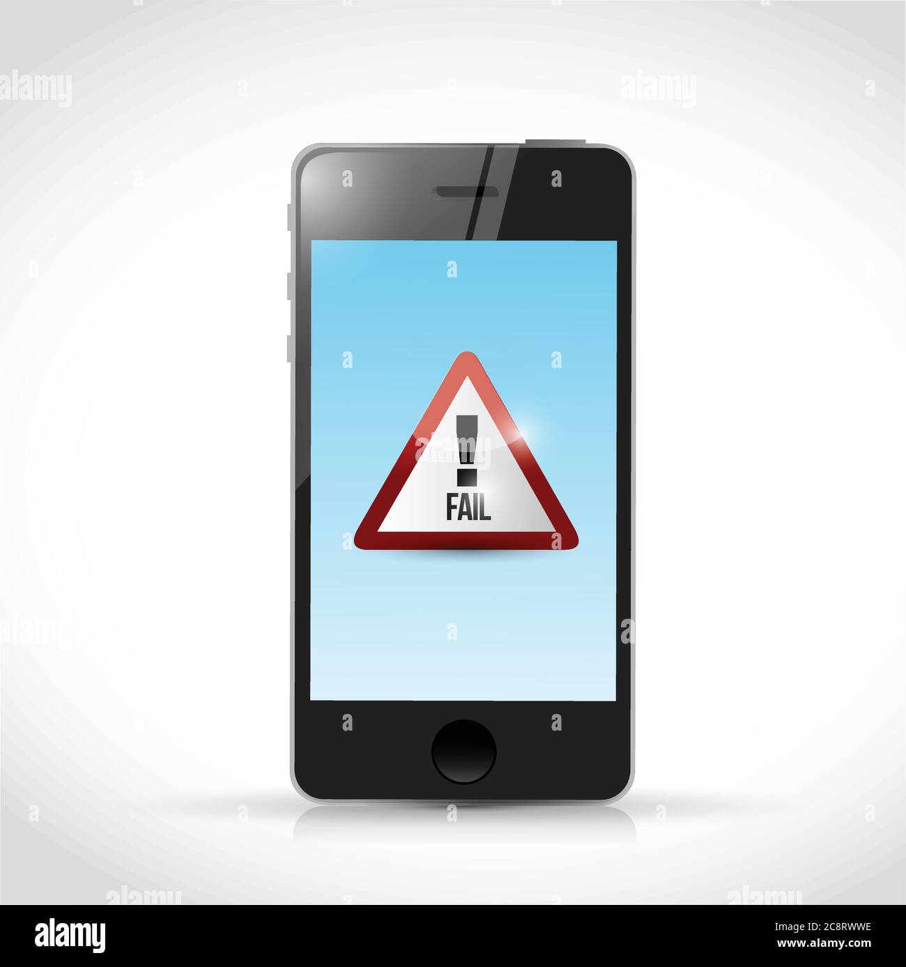 Fail test illustration Stock Vector Images - Alamy