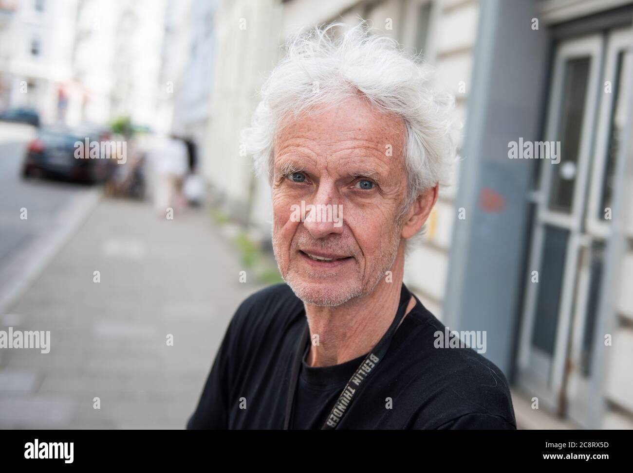 Hamburg, Germany. 20th June, 2020. Actor Mathieu Carriere smiles into ...