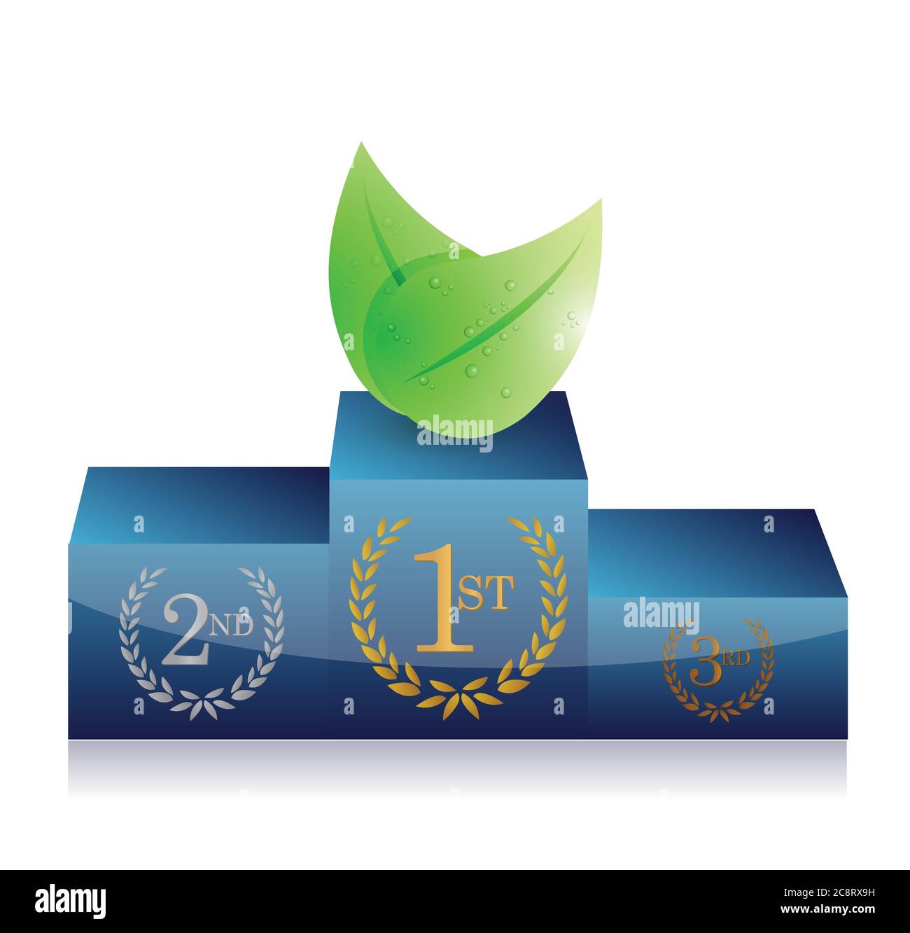 Nature number one concept illustration design over a white background ...