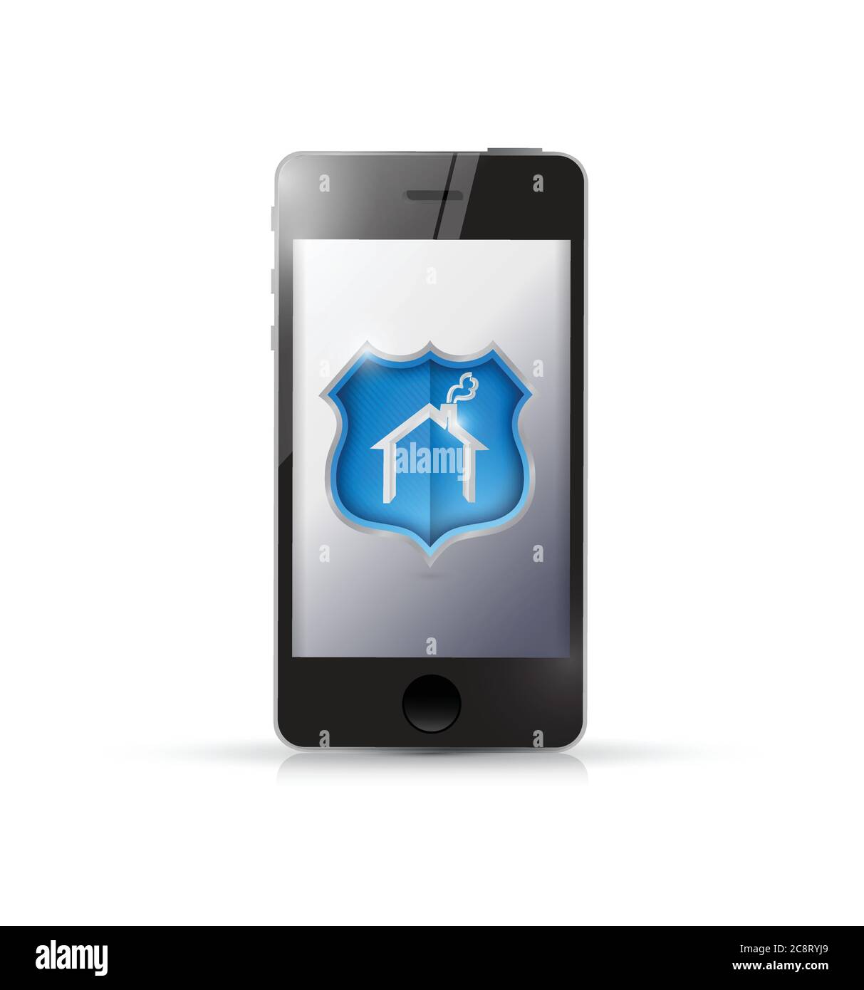 Picture of a house phone vector vectors hi-res stock photography and ...